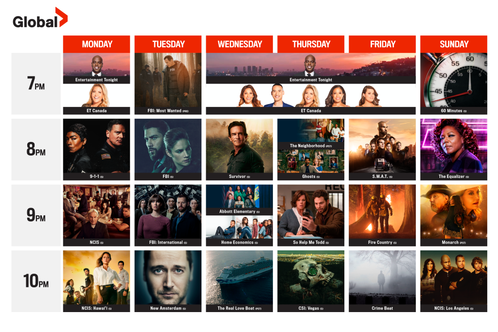 GLOBAL ANNOUNCES FALL 2022 PREMIERES FILLED WITH PRIMETIME’S HOTTEST ...