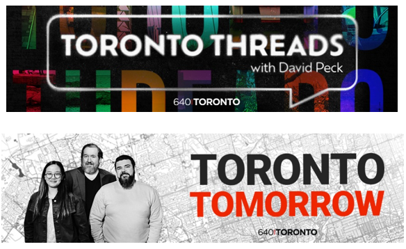 ‘TORONTO THREADS’ AND ‘TORONTO TOMORROW’ JOIN WEEKEND RADIO LINEUP ON ...