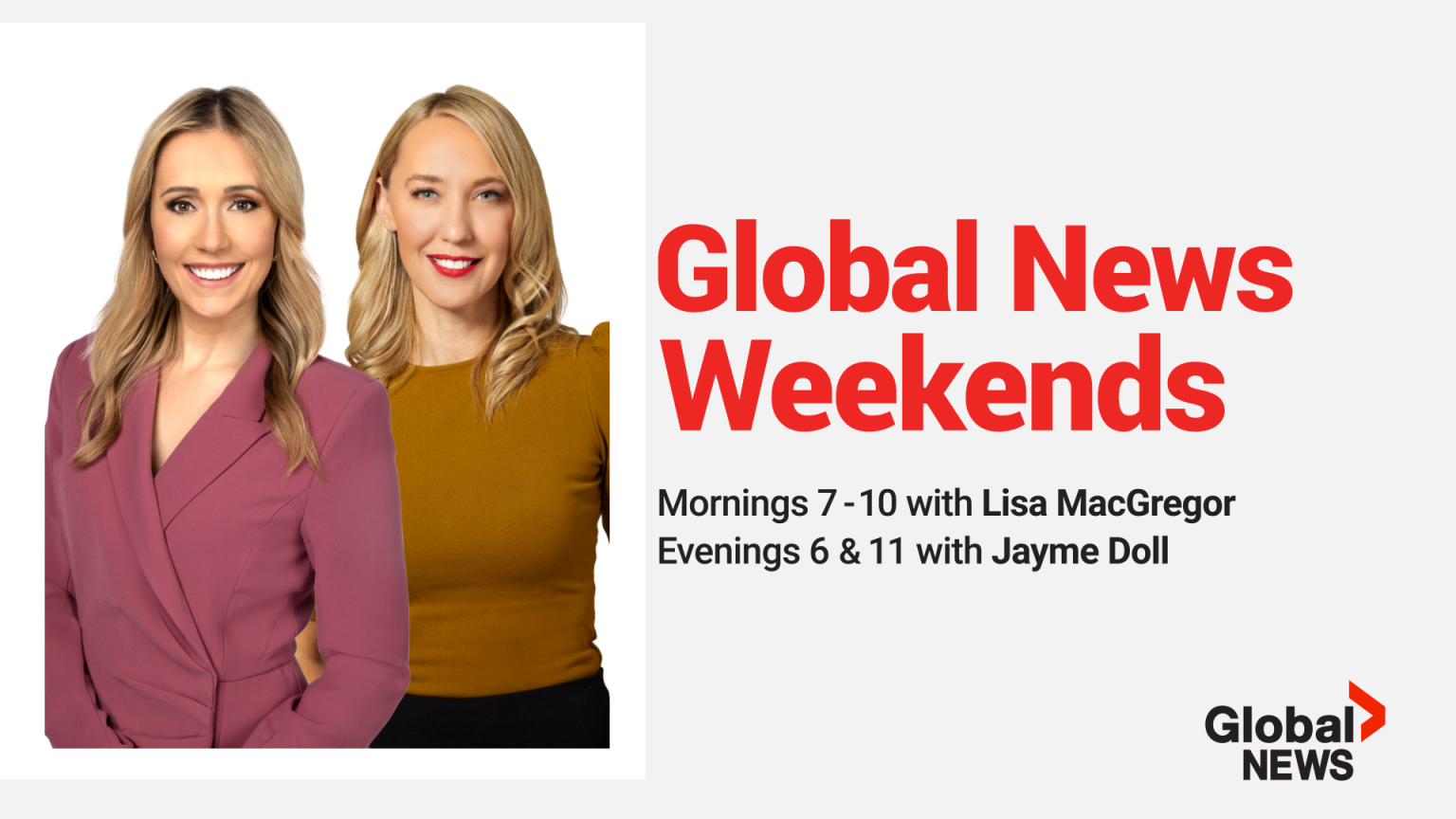 GLOBAL CALGARY ANNOUNCES CHANGES TO ITS WEEKDAY AND WEEKEND NEWSCASTS ...